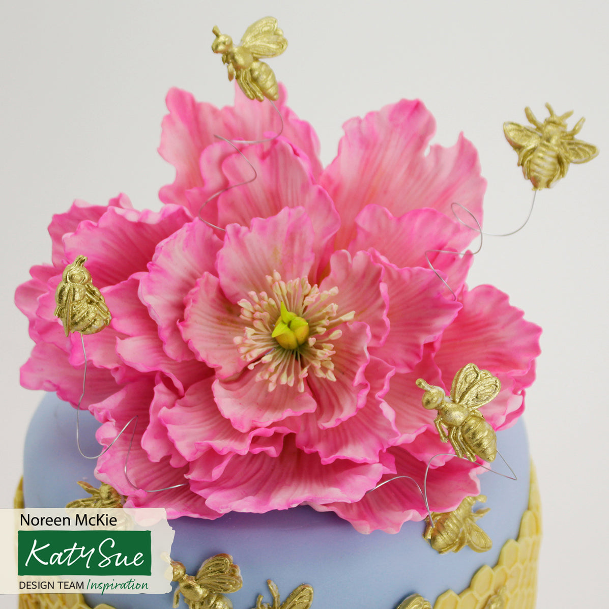 Continuous Honeycomb and Bees Silicone Mould — Katy Sue Designs