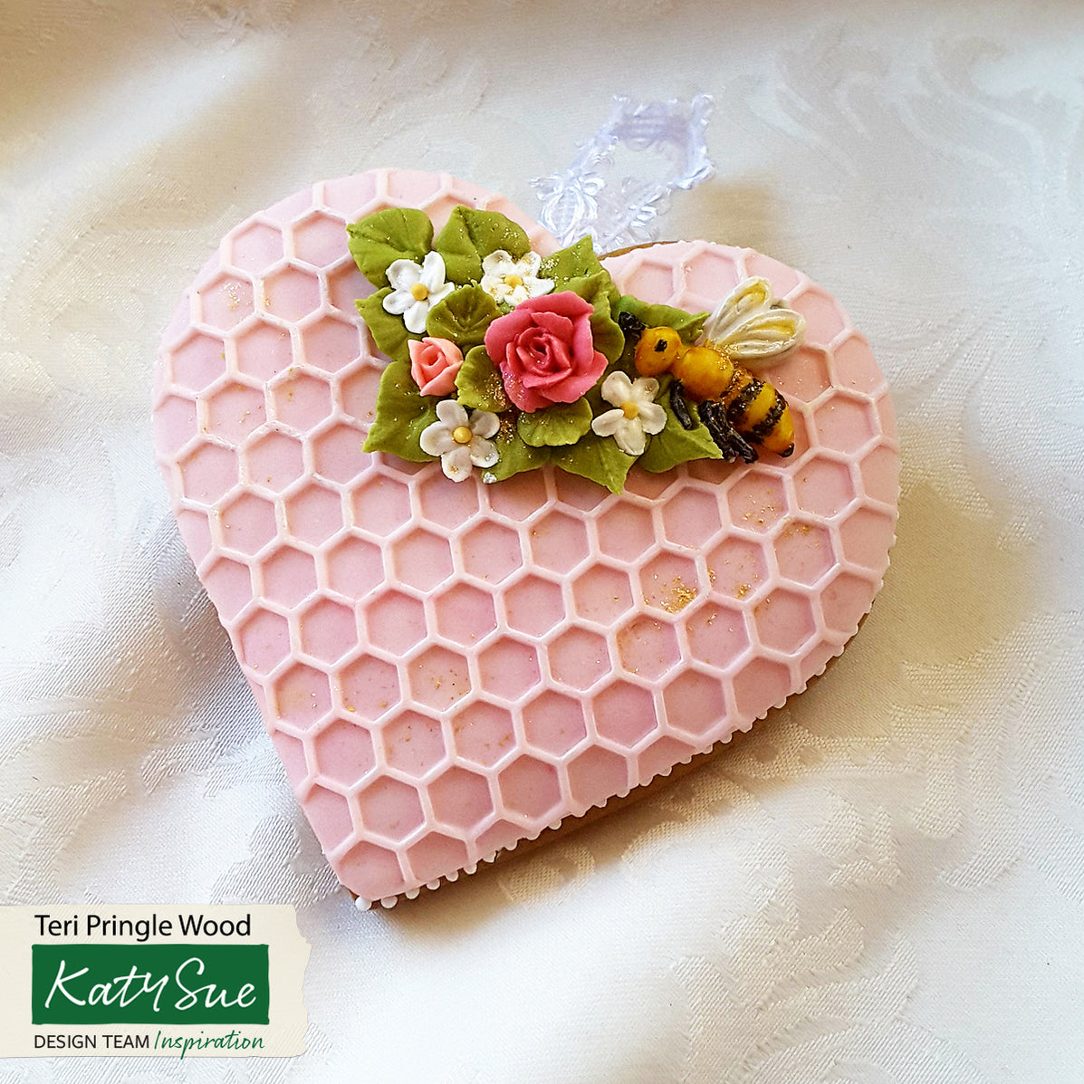 Continuous Honeycomb and Bees Silicone Mould | Katy Sue Designs
