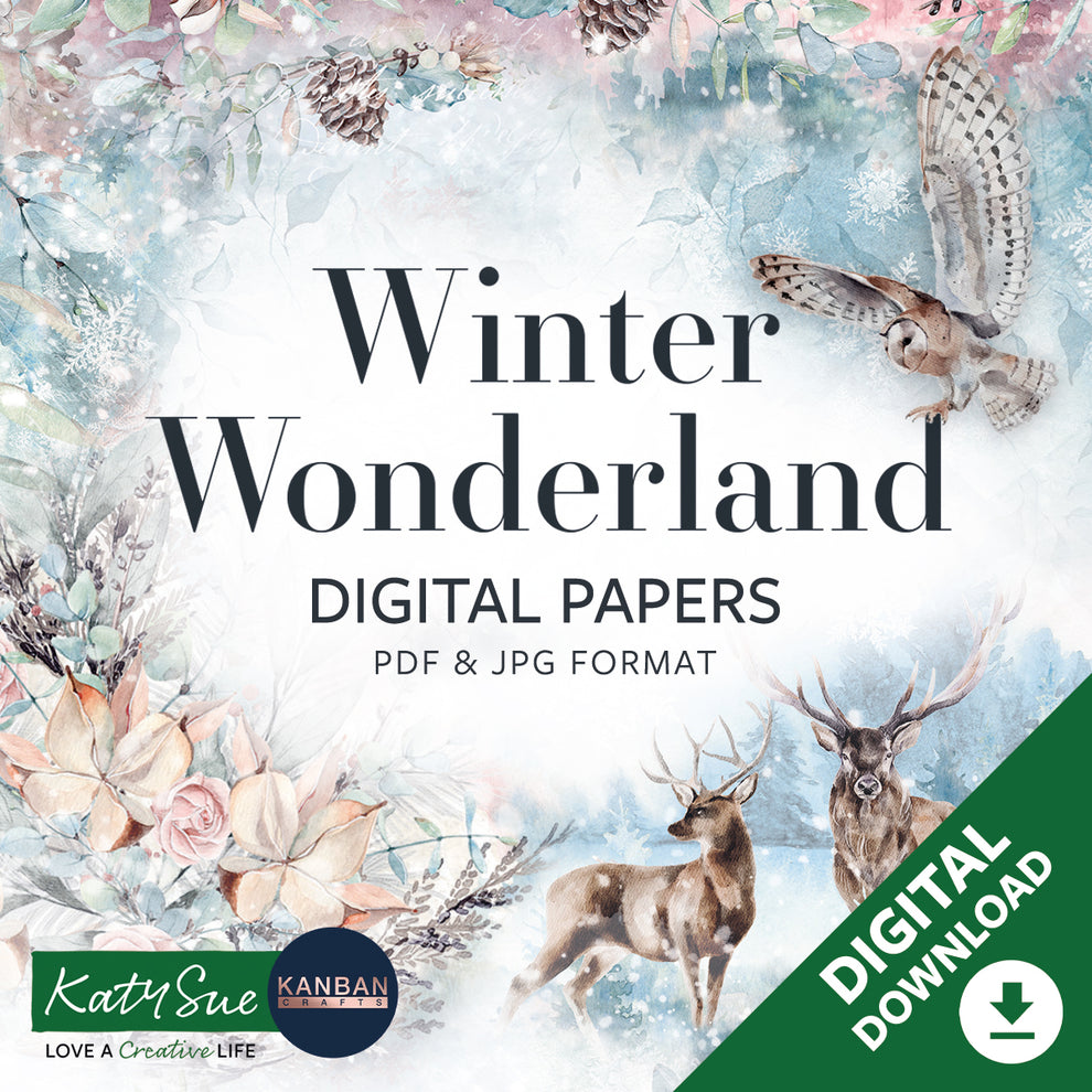 Winter Wonderland Digital Papers Collection — Katy Sue Designs