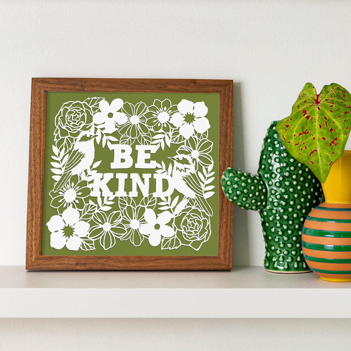 Be Kind Paper Cutting Digital Template — Katy Sue Designs