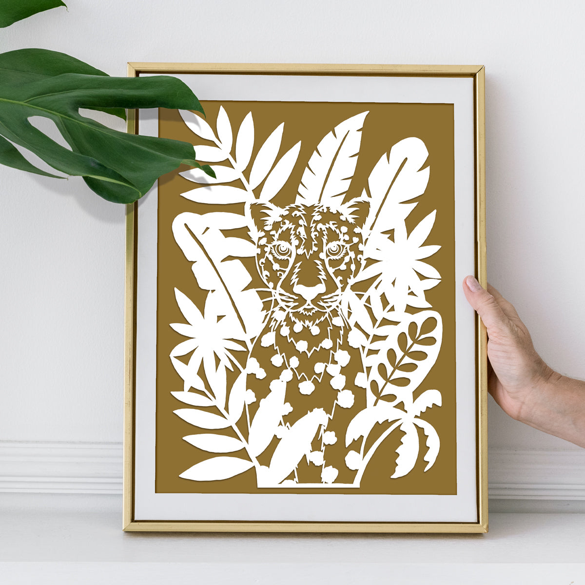 Cheetah Paper Cutting Digital Template — Katy Sue Designs